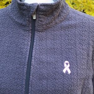 Lady Hagen | Jackets & Coats | Patterned Fleece Pink Ribbon Jacket ...